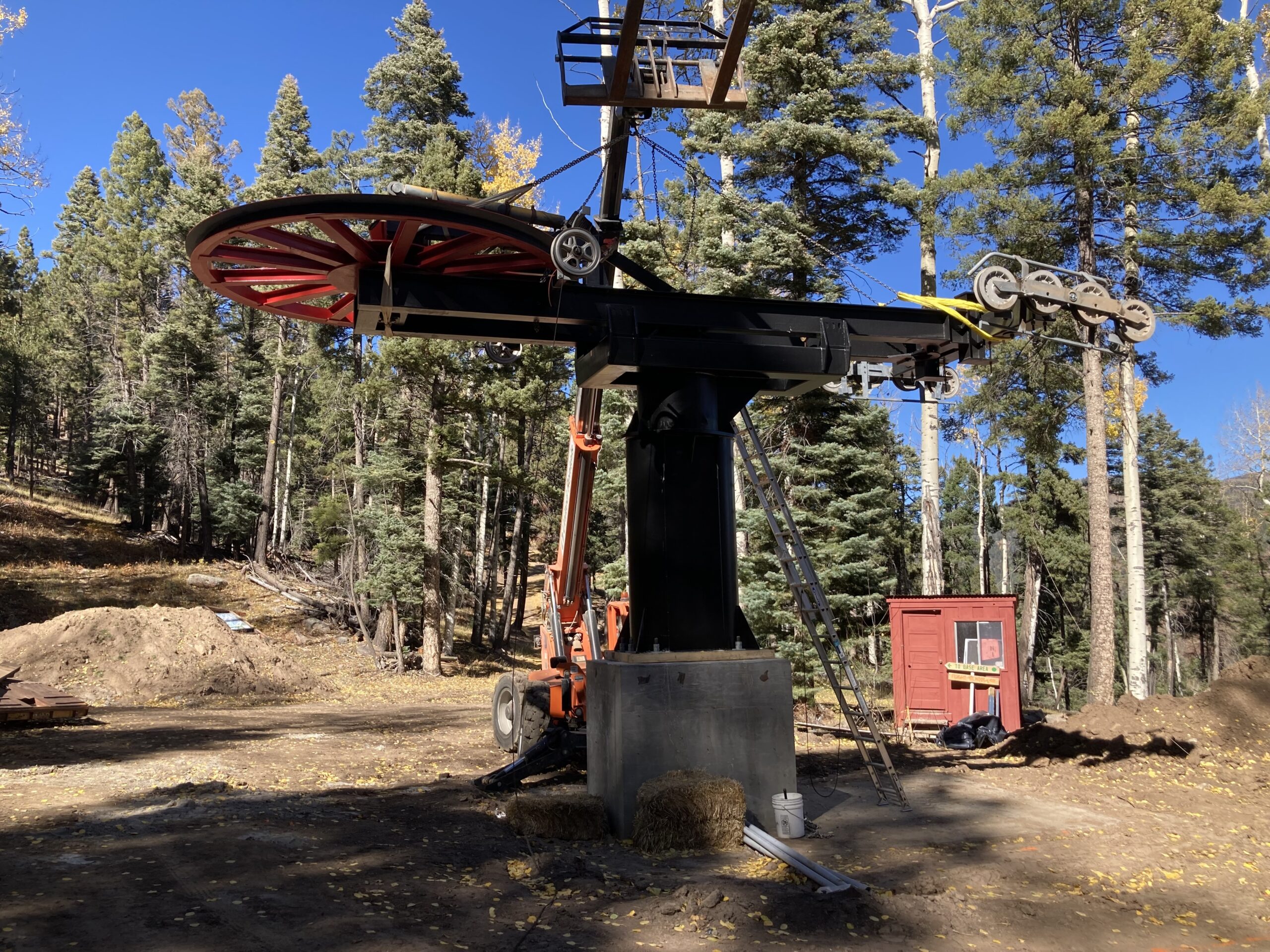 Lift 3 Replacement Progress - Sipapu Ski and Summer Resort
